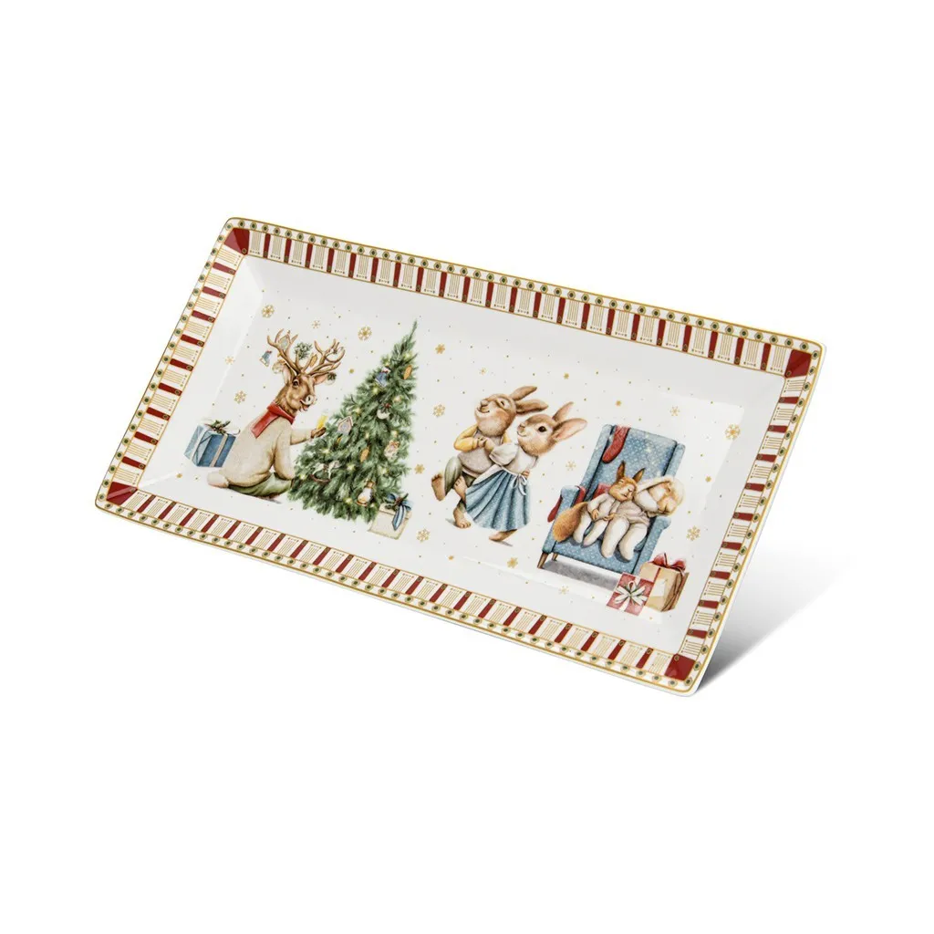 Фарфоровое блюдо 30,5 х 15 см Miracle купить в интернет-магазине Fissman в Москве